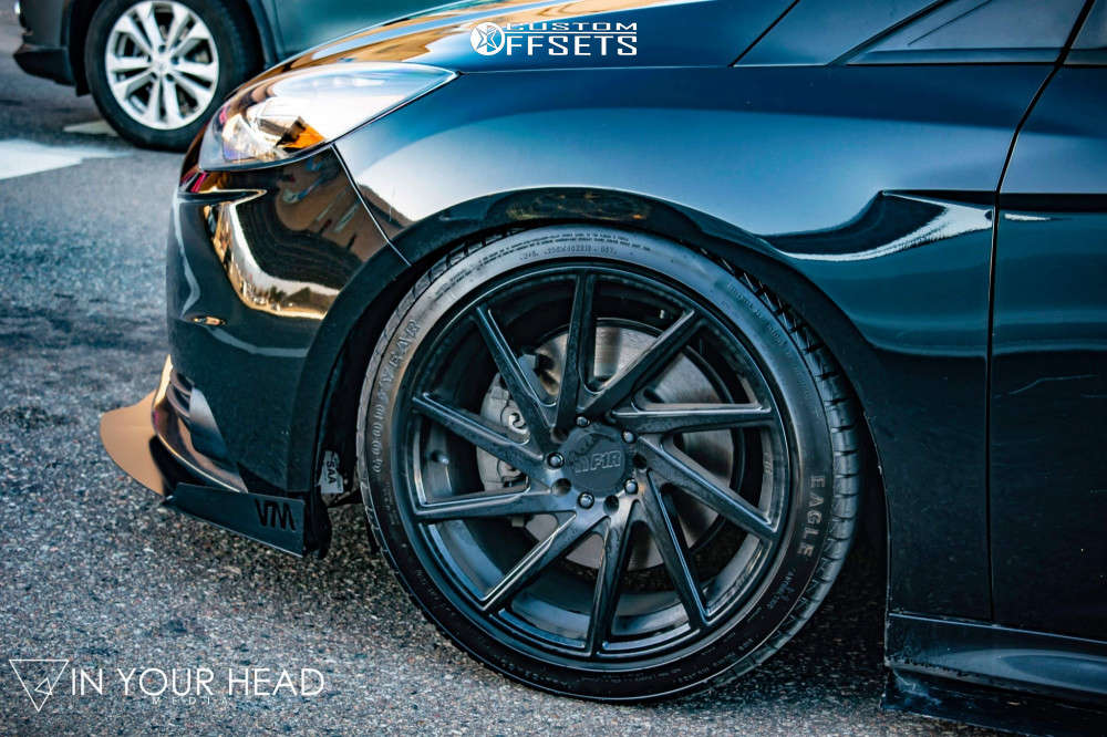 2013 Ford Focus with 18x8.5 38 F1R F29 and 245/40R18 Goodyear Eagle F1 ...