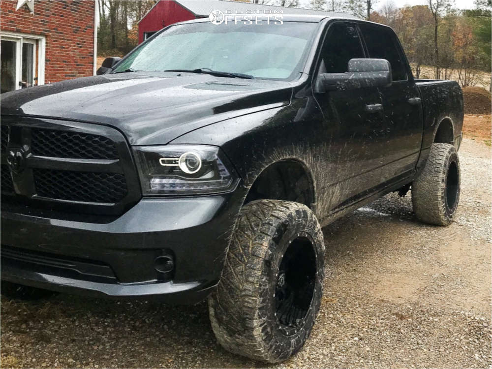 2015 Ram 1500 with 20x12 -44 TIS 535B and 35/12.5R20 Nitto Ridge ...