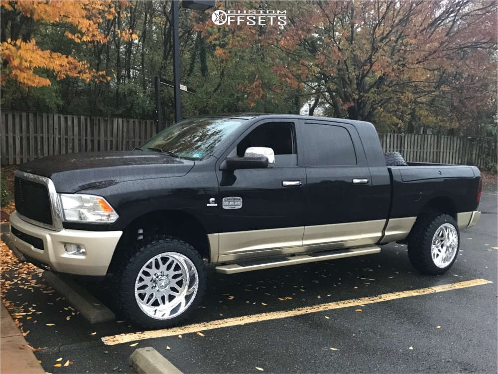 2012 Ram 2500 with 22x12 -40 American Force Trax SS and 33/12.5R22 Fury ...