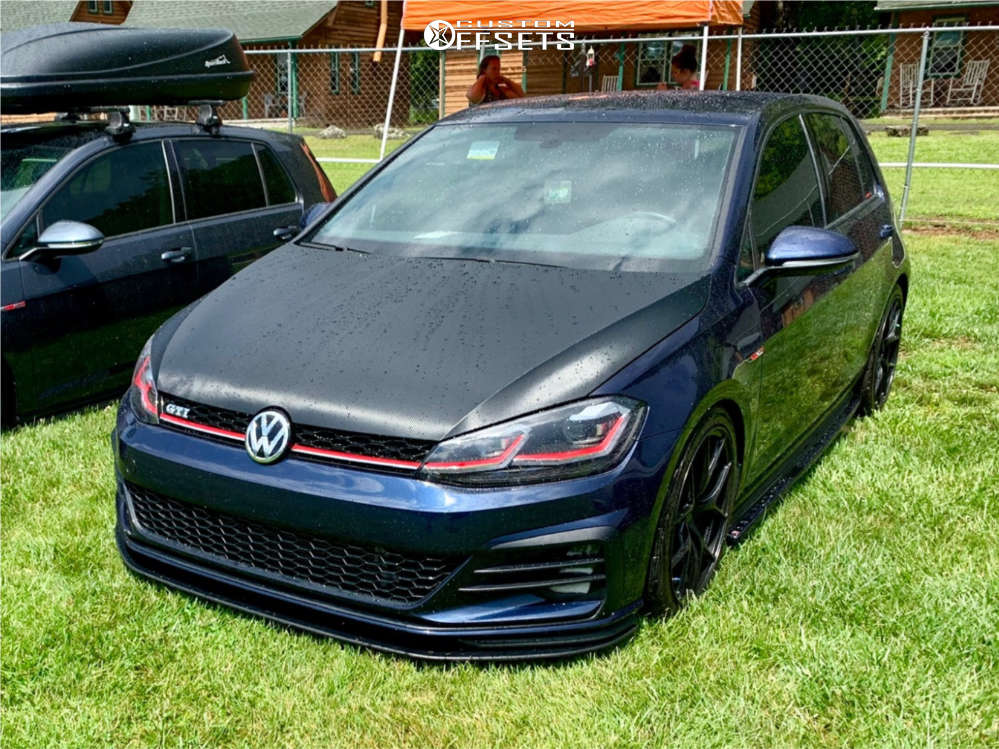 2018 Volkswagen GTI with 18x8.5 43 Titan7 Ts-5 and 255/35R18 Firestone ...