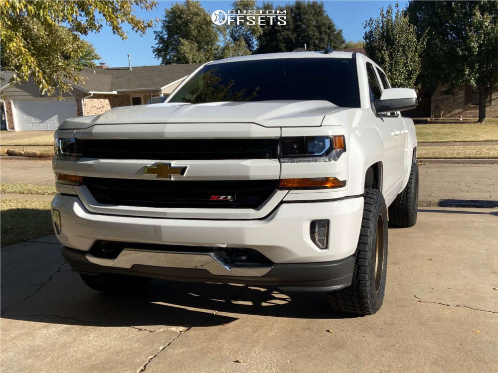 2018 Chevrolet Silverado 1500 with 20x10 -18 Fuel Tech and 305/55R20 ...