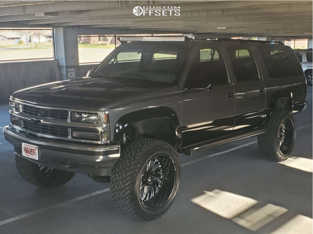 1999 Chevrolet K1500 Suburban with 24x12 -51 Fuel Forged Ff36 and 37/13 ...