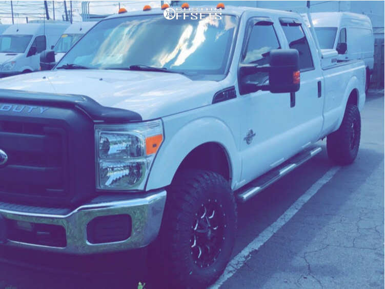 2011 Ford F-250 Super Duty with 17x9 18 Mayhem Warrior and 33/12.5R17 Fury Offroad Country ...