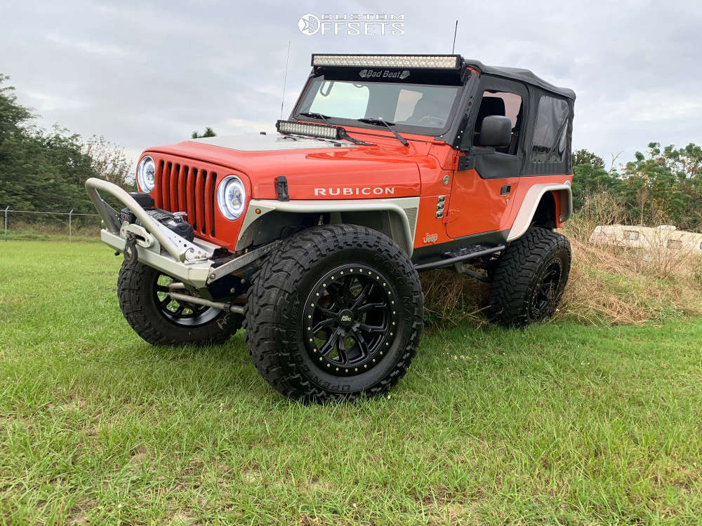2005 Jeep TJ with 20x9 0 Dirty Life DT-1 and 37/12.5R20 Toyo Tires Open ...
