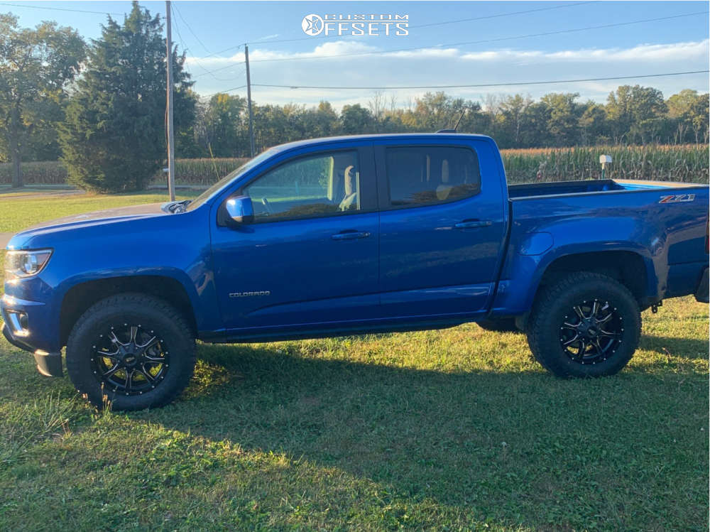 2018 Chevrolet Colorado with 18x9 18 Moto Metal Mo970 and 265/70R18 ...