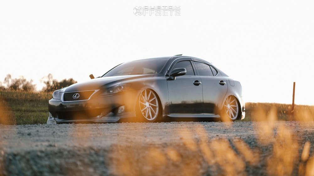 2009 Lexus IS250 with 19x8.5 45 Vossen Cvt and 215/35R19 Federal SS595 ...