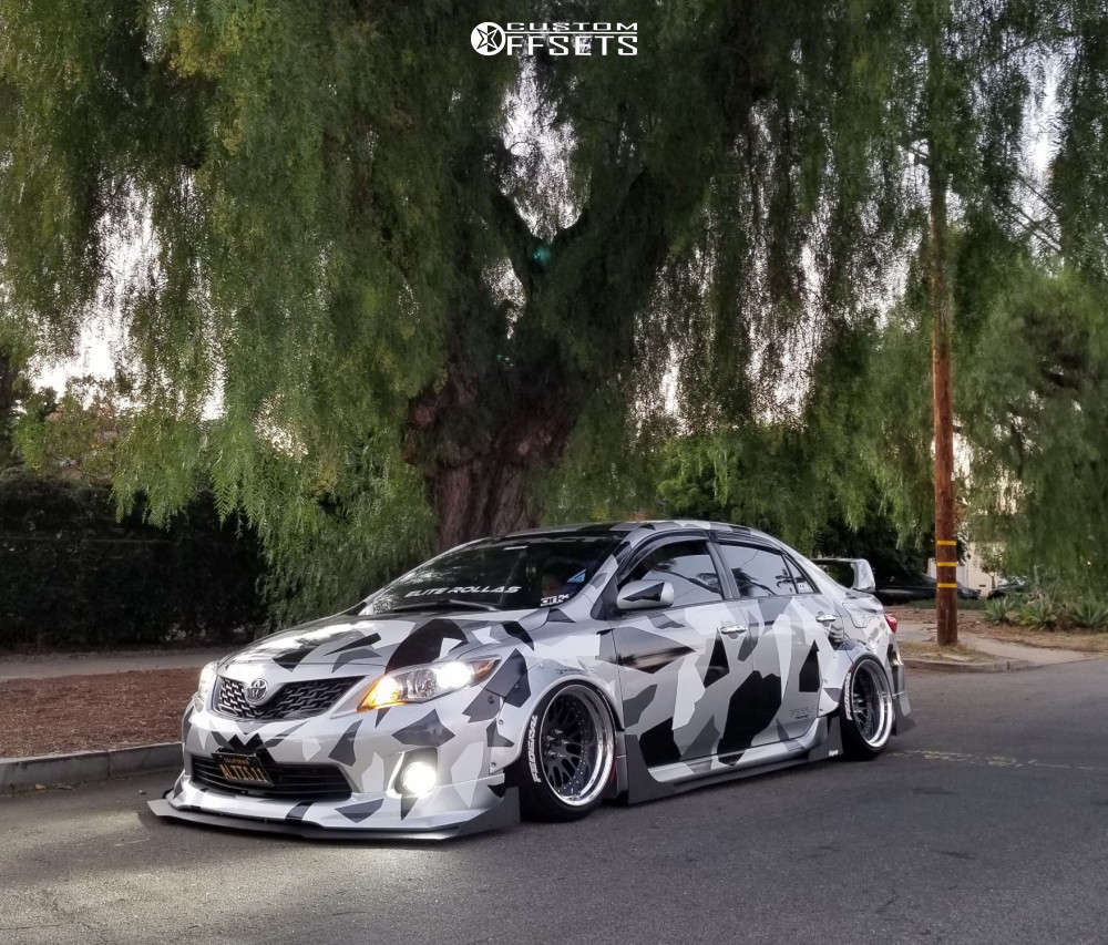 2011 Toyota Corolla with 17x10.5 -30 CCW Classic and 235/40R17 Federal ...