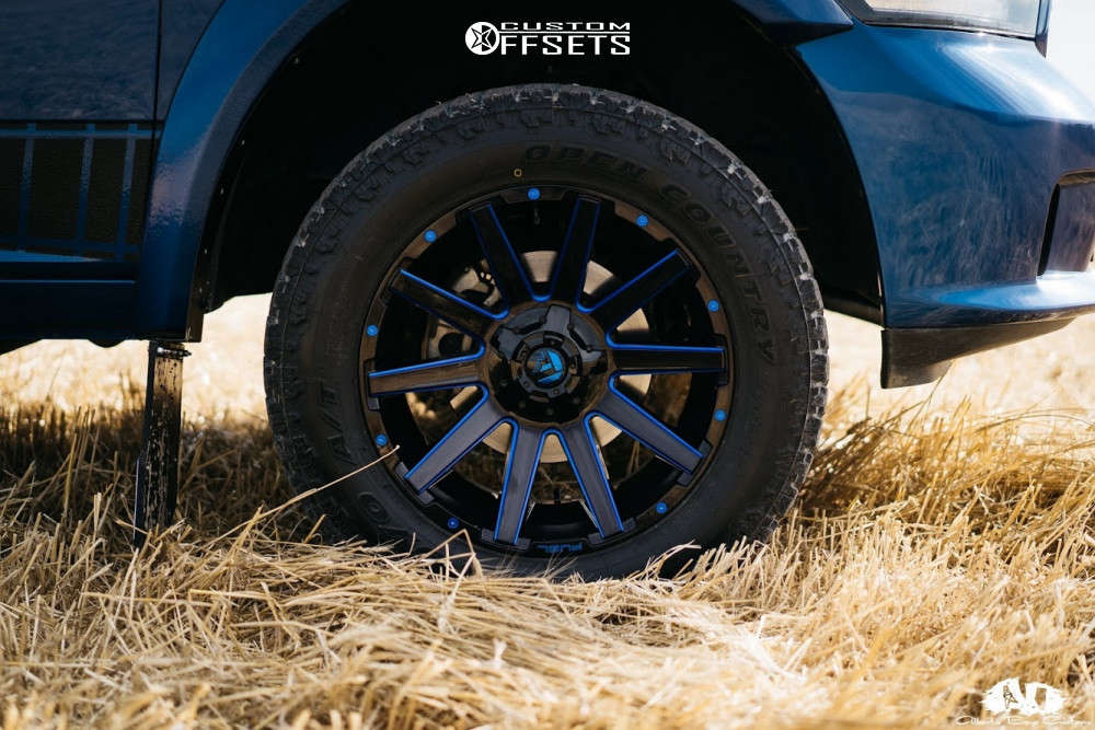 2015 Ram 1500 with 20x10 -18 Fuel Contra and 33/12.5R20 Toyo Tires Open ...