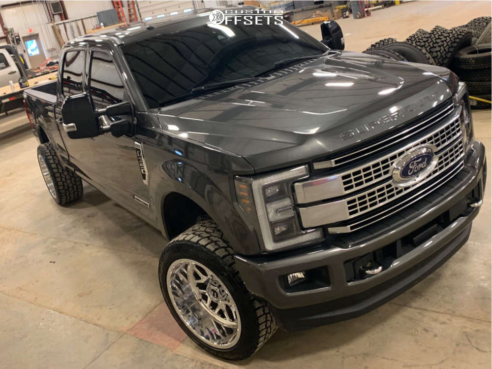 2017 Ford F-350 Super Duty with 22x12 -51 Fuel Forged Ff19 and 33/12 ...