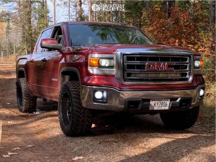 2015 GMC Sierra 1500 with 20x10 -19 Hostile Sprocket and 33/12.5R20 ...