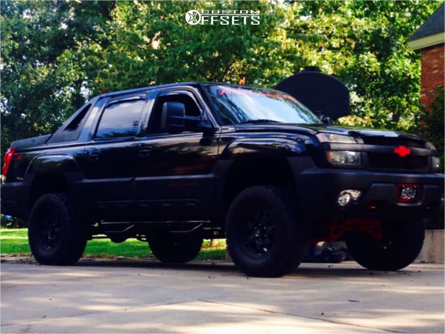 2003 Chevrolet Avalanche with 17x8 0 American Racing ATX Series and 35/ ...