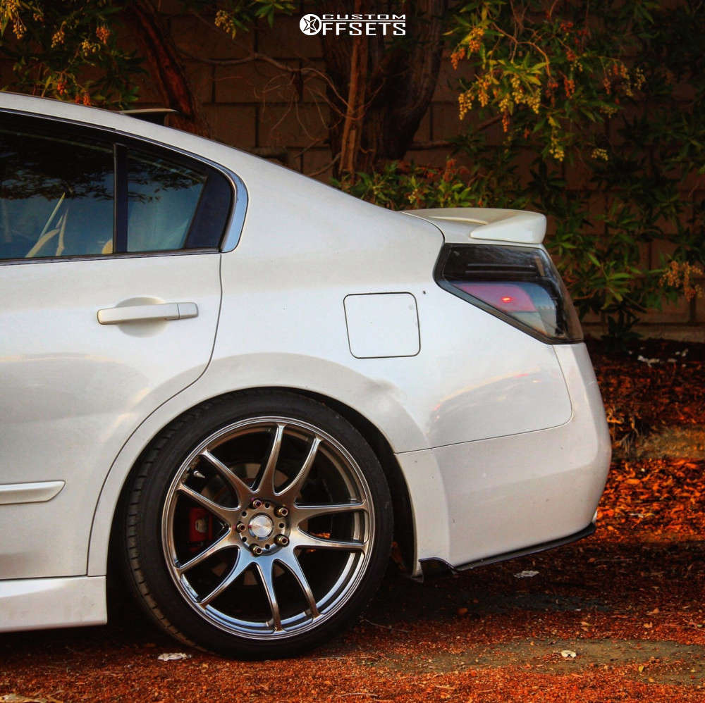 2012 Nissan Altima with 19x8.5 30 ESR Sr08 and 235/35R19 Maxtrek ...
