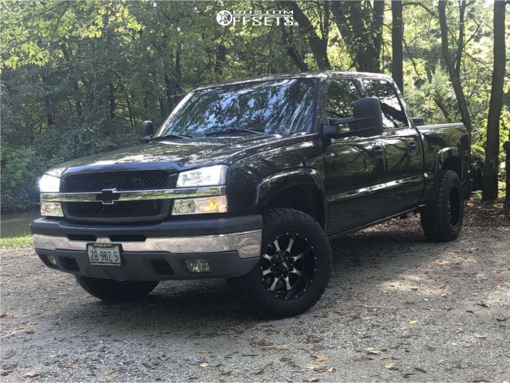 2005 Chevrolet Silverado 1500 with 18x10 -24 Moto Metal Mo970 and 285 ...