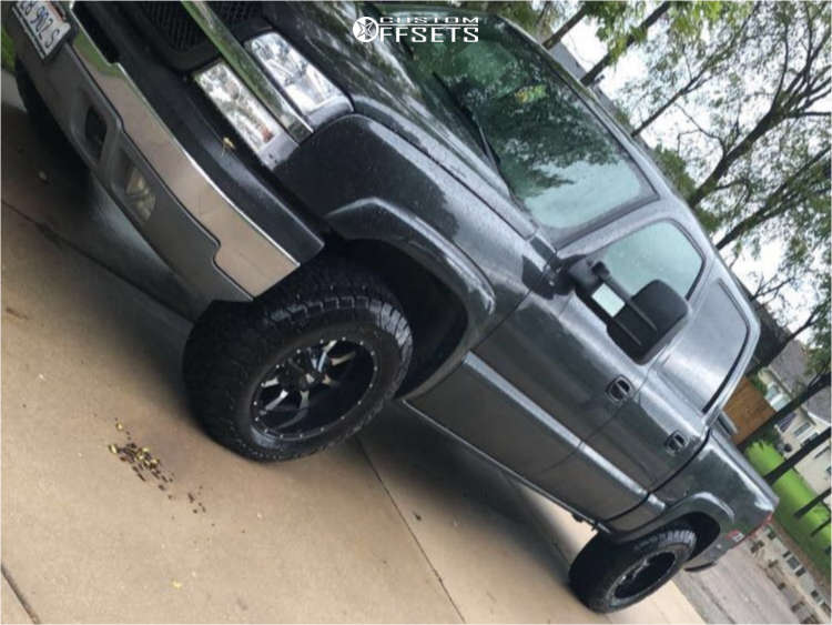 2005 Chevrolet Silverado 1500 with 18x10 -24 Moto Metal Mo970 and 285 ...