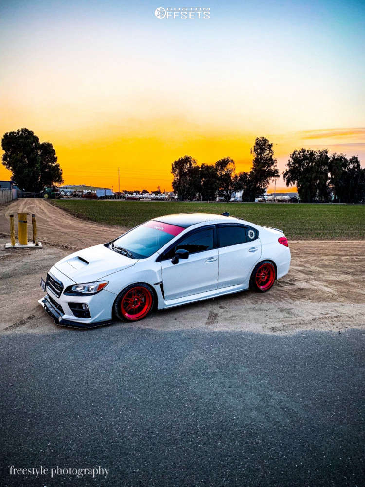 2017 Subaru WRX with 18x9 32 Klutch Ml1 and 235/35R18 Achilles Atr ...