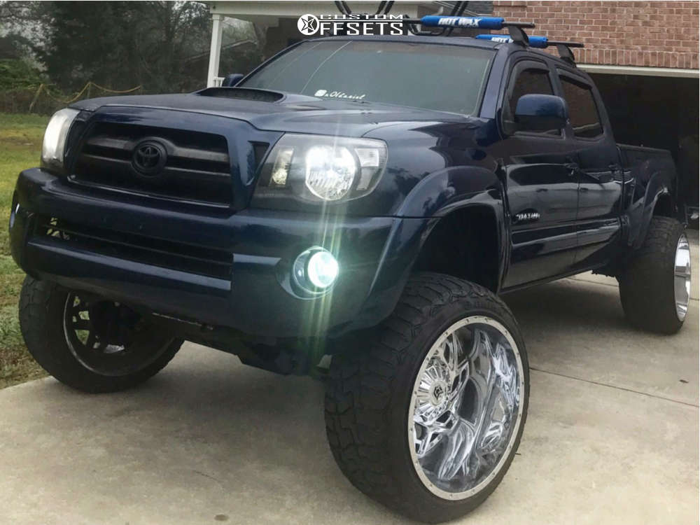 2005 Toyota Tacoma with 22x14 -81 Dropstars 652c and 33/12.5R22 AMP Mud ...