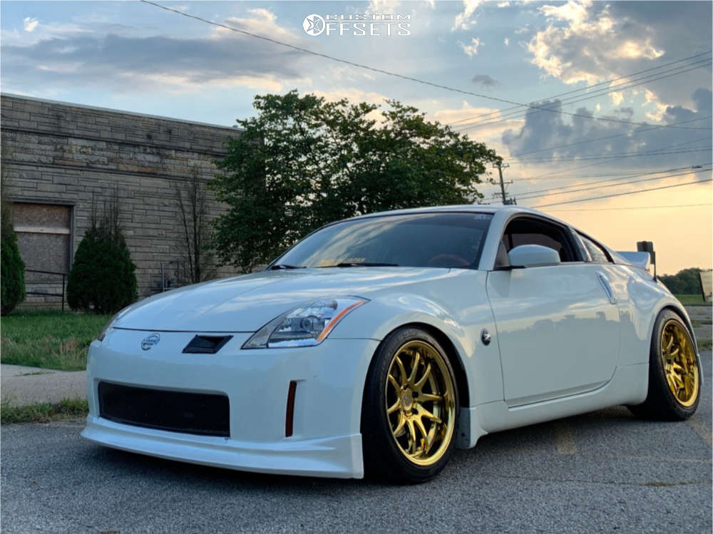2003 Nissan 350Z Wheel Offset Flush Coilovers | 832909 | Custom Offsets