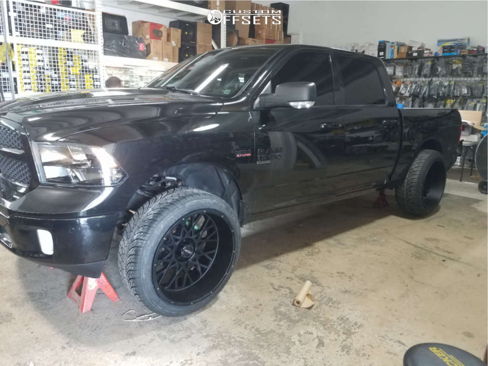 2017 Ram 1500 with 24x12 -51 Vision Rocker and 305/35R24 Atturo Az800 ...