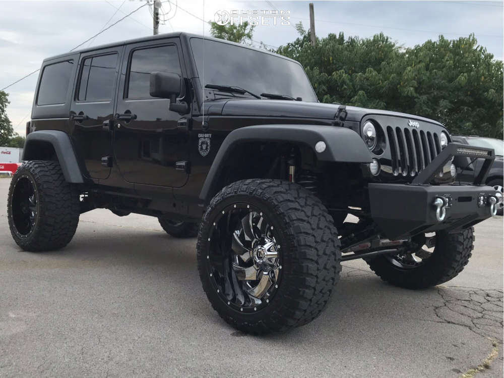 2011 Jeep Wrangler with 22x14 -70 Fuel Cleaver D240 and 35/15.5R22 Fury ...