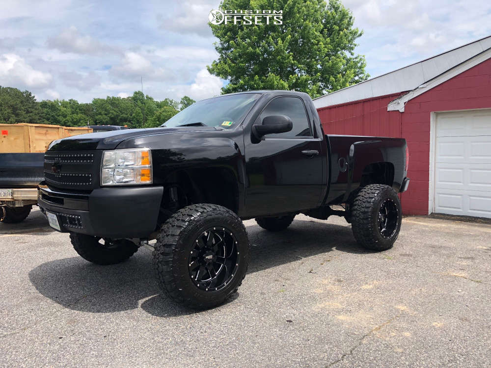 2010 Chevrolet Silverado 1500 with 20x12 -44 Moto Metal Mo962 and 37/12 ...