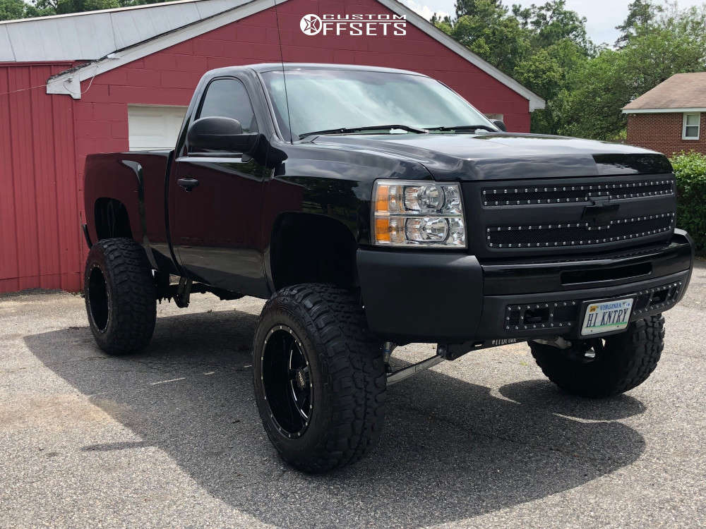 2010 Chevrolet Silverado 1500 with 20x12 -44 Moto Metal Mo962 and 37/12 ...