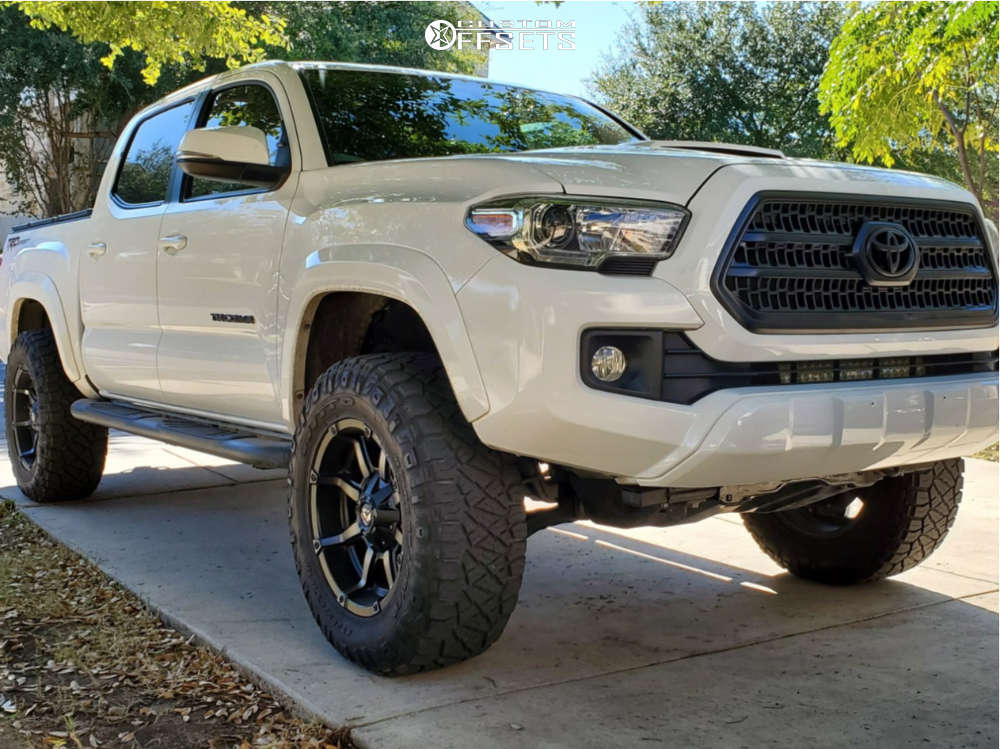 2017 Toyota Tacoma with 20x10 -12 Fuel Coupler and 275/55R20 Nitto ...