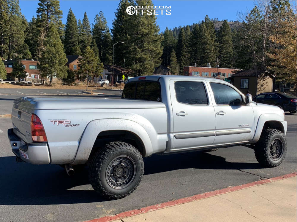 2006 Toyota Tacoma with 17x9.5 6 Black Rhino Armory and 265/70R17 ...