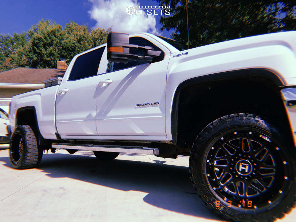 2016 GMC Sierra 2500 HD with 20x12 -44 Hostile Sprocket and 33/12.5R20 ...