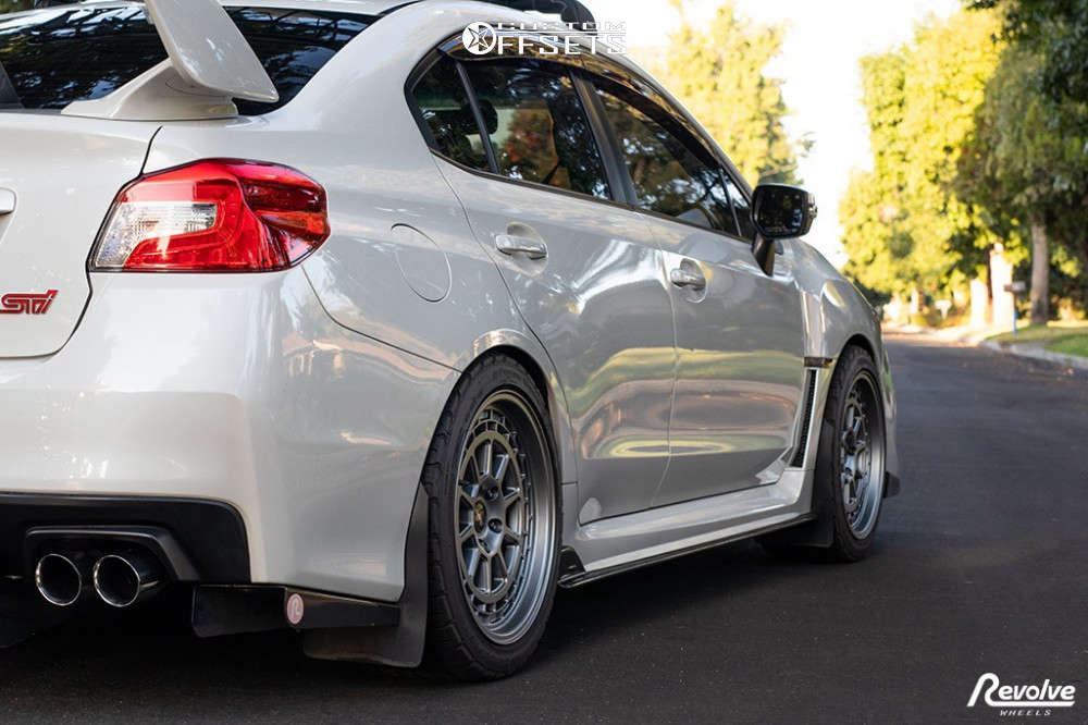 2018 Subaru WRX STI with 18x9.5 35 Revolve Apvd No 0119 and 255/40R18 ...