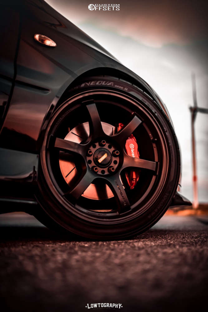 2006 Mitsubishi Lancer Wheel Offset Nearly Flush Coilovers | 834371 ...