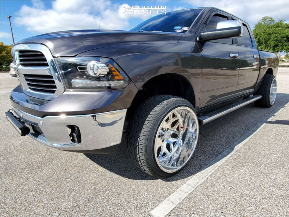 2016 Ram 1500 with 24x14 -73 American Force Flux Ss and 305/35R24 ...
