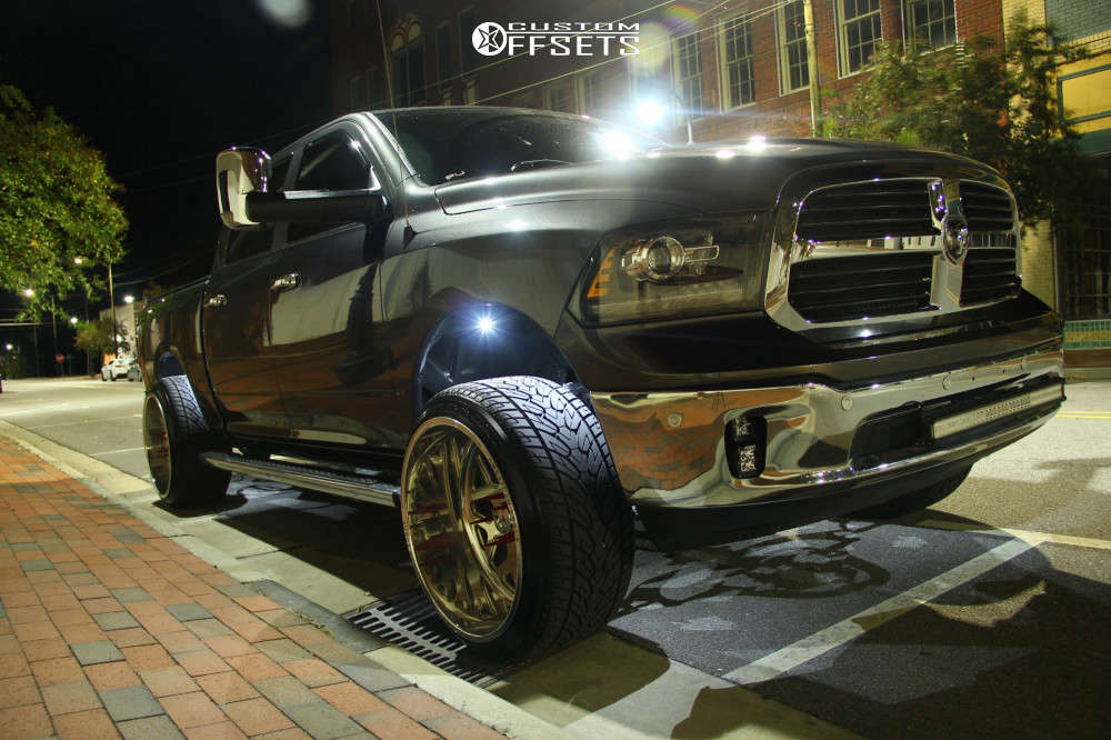 2016 Ram 1500 with 24x14 -73 American Force Flux Ss and 305/35R24 ...