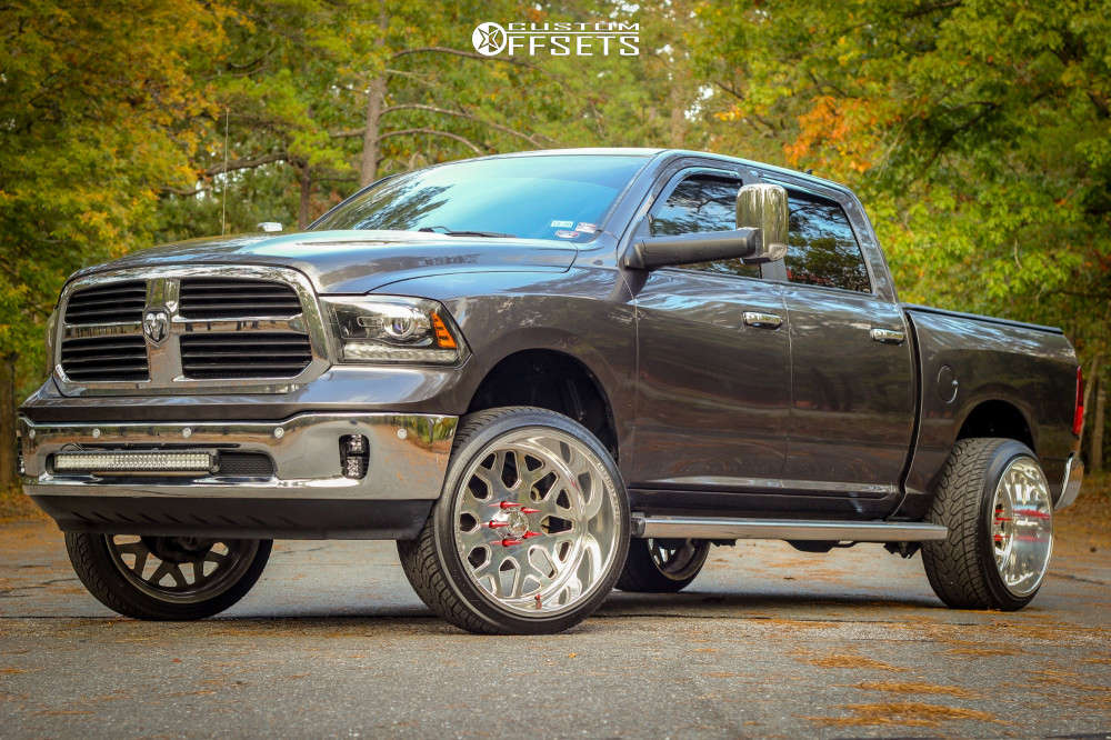 2016 Ram 1500 with 24x14 -73 American Force Flux Ss and 305/35R24 ...
