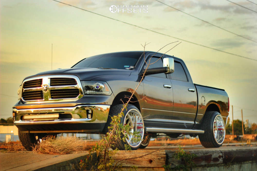 2016 Ram 1500 with 24x14 -73 American Force Flux Ss and 305/35R24 ...