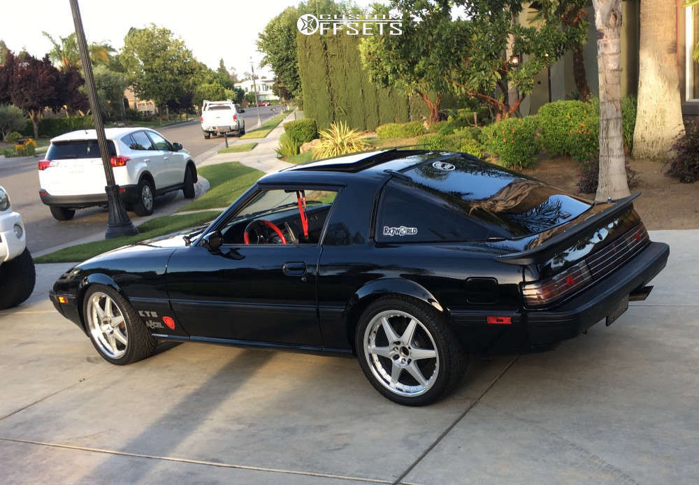1984 Mazda RX-7 Wheel Offset Flush Lowering Springs | 834708 | Custom ...