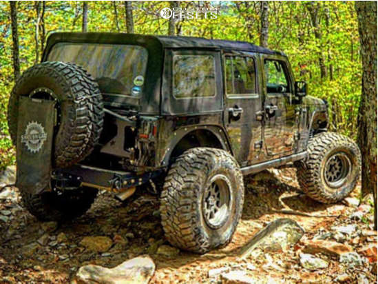 2016 Jeep Wrangler JK with 17x9 -12 Pro Comp Series 44 and 37/12.5R17 ...