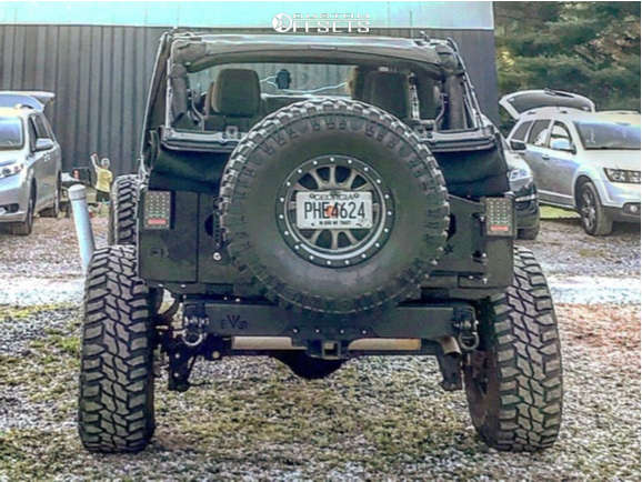 2016 Jeep Wrangler JK with 17x9 -12 Pro Comp Series 44 and 37/12.5R17 ...