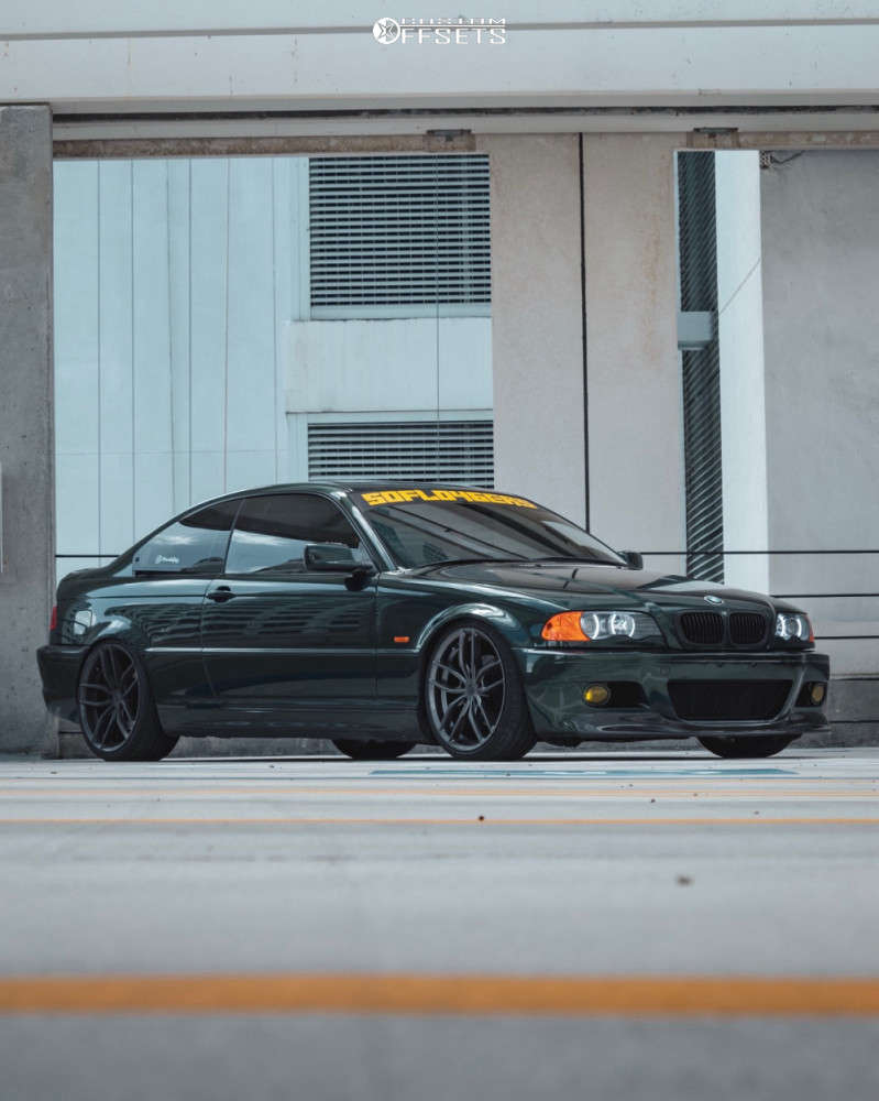 2003 BMW 325Ci with 19x8.5 35 Niche Vosso and 225/35R19 Hankook Ventus ...