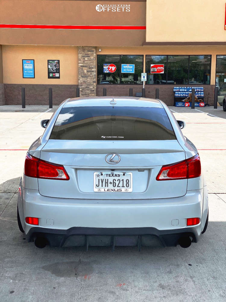2011 Lexus IS250 with 18x9.5 22 Vordoven Forme 14 and 225/40R18 Land ...