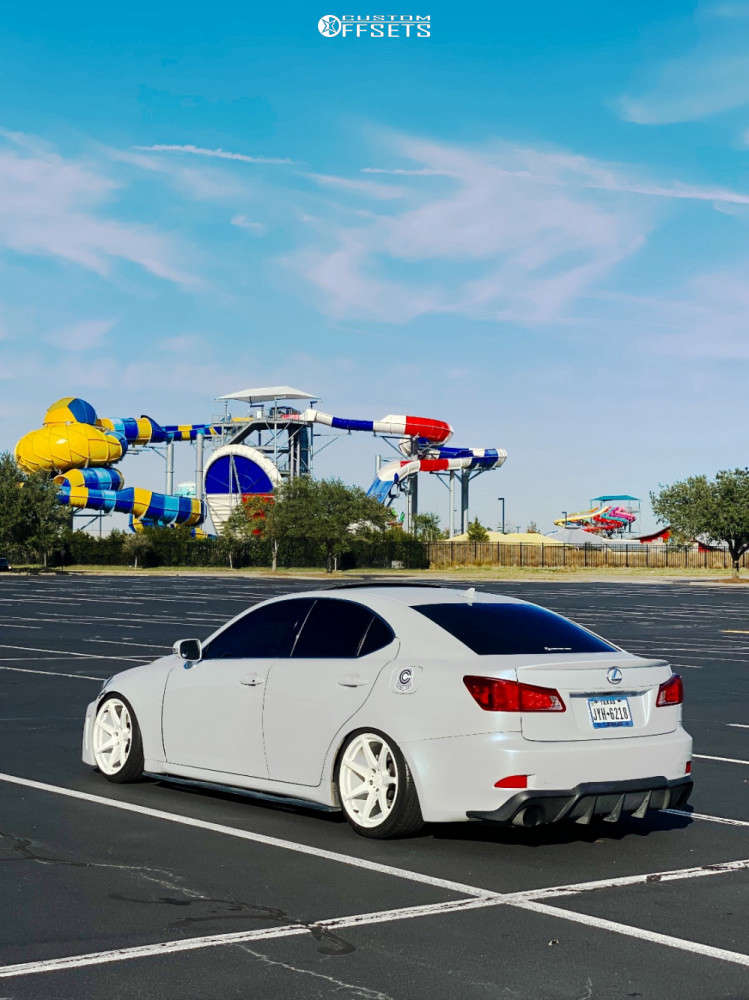 Lexus Is250 White Rims FULL SHOOT /// Lexus IS250 On VMB8 Matte Silver