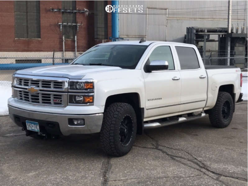 2015 Chevrolet Silverado 1500 with 18x9 -12 Red Dirt Road Rd01 and 275 ...