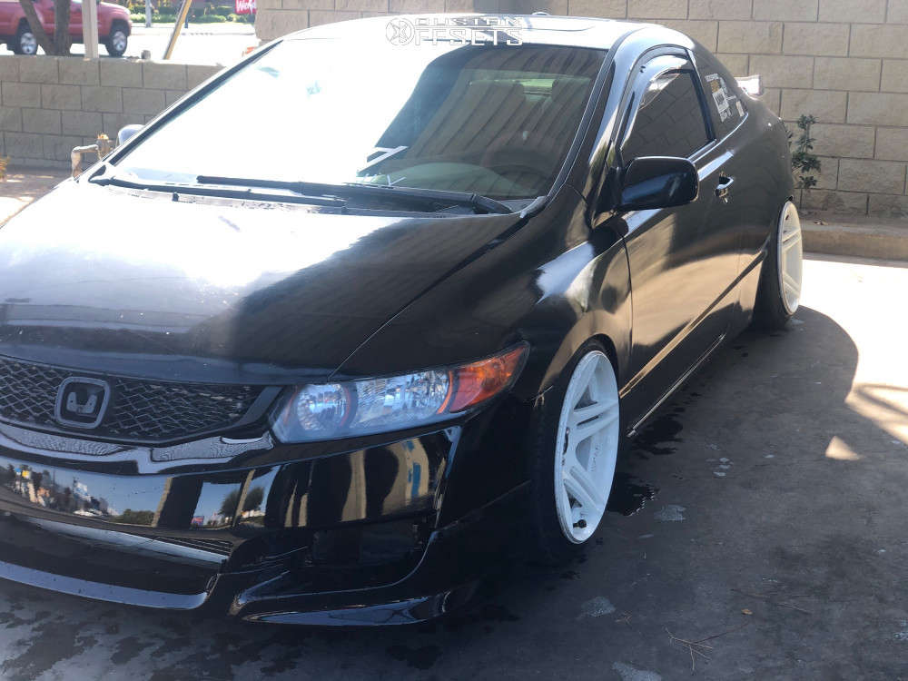 2007 Honda Civic with 17x9 22 Cosmis Racing S5r and 215/40R17 Cooper ...