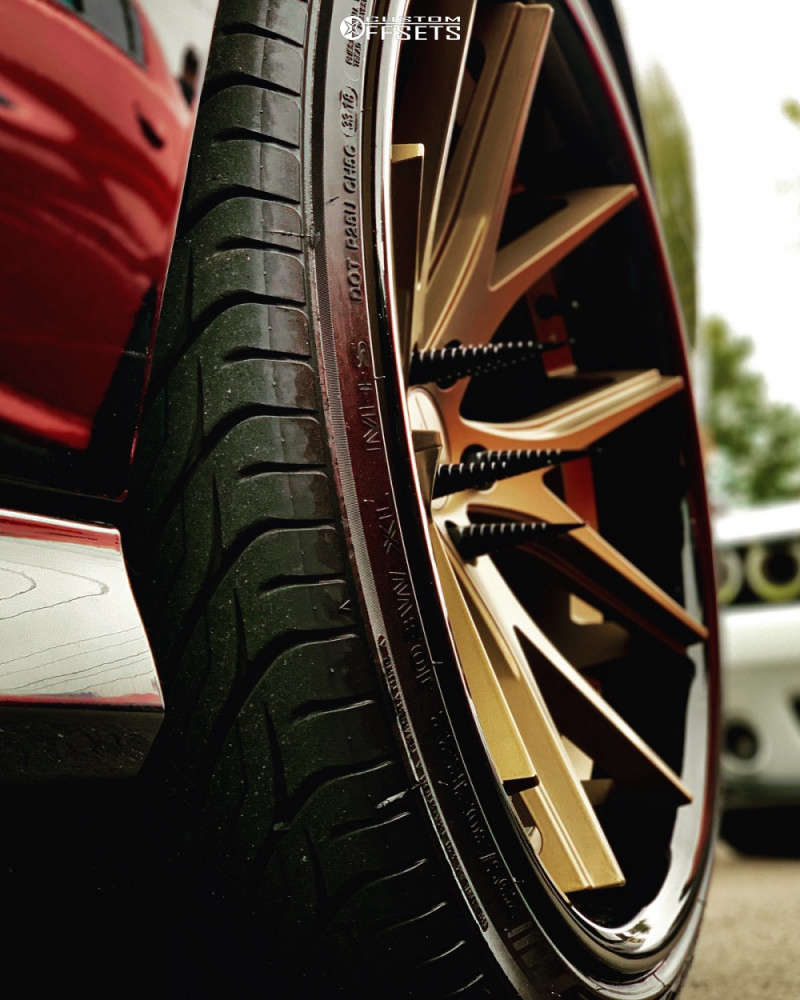 2013 Dodge Charger with 22x9.5 15 Ferrada FR2 and 265/30R22 Lionhart Lh ...