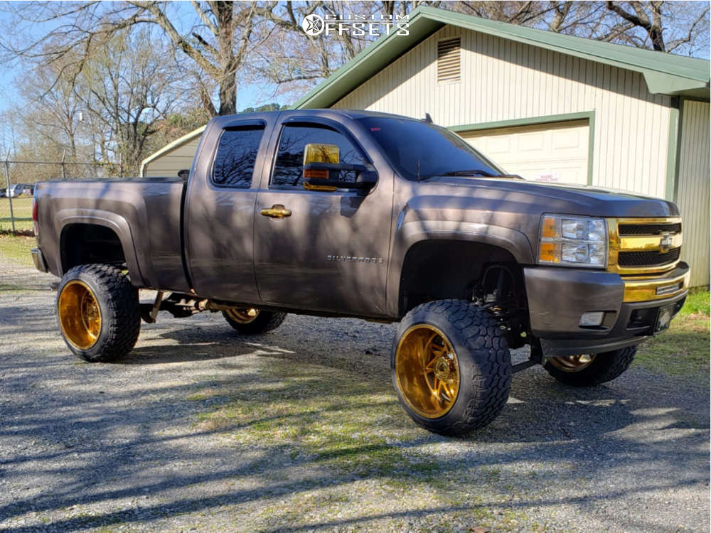 2008 Chevrolet Silverado 1500 with 22x14 -76 American Truxx Warrior and ...