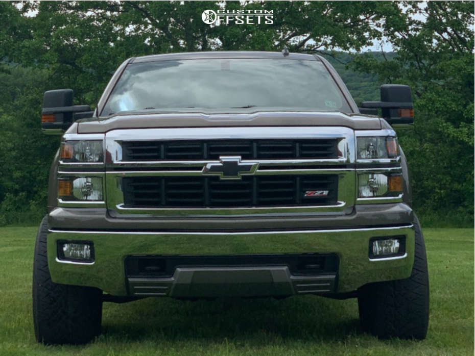 2014 Chevrolet Silverado 1500 with 20x12 -44 RBP Glock and 305/50R20 ...
