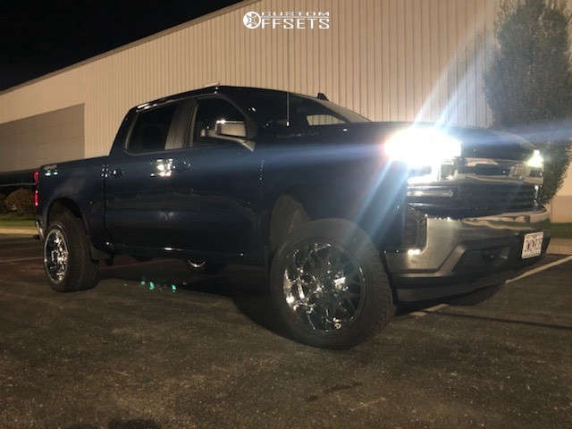 2019 Chevrolet Silverado 1500 with 22x12 -44 RBP 73r and 305/45R22 ...