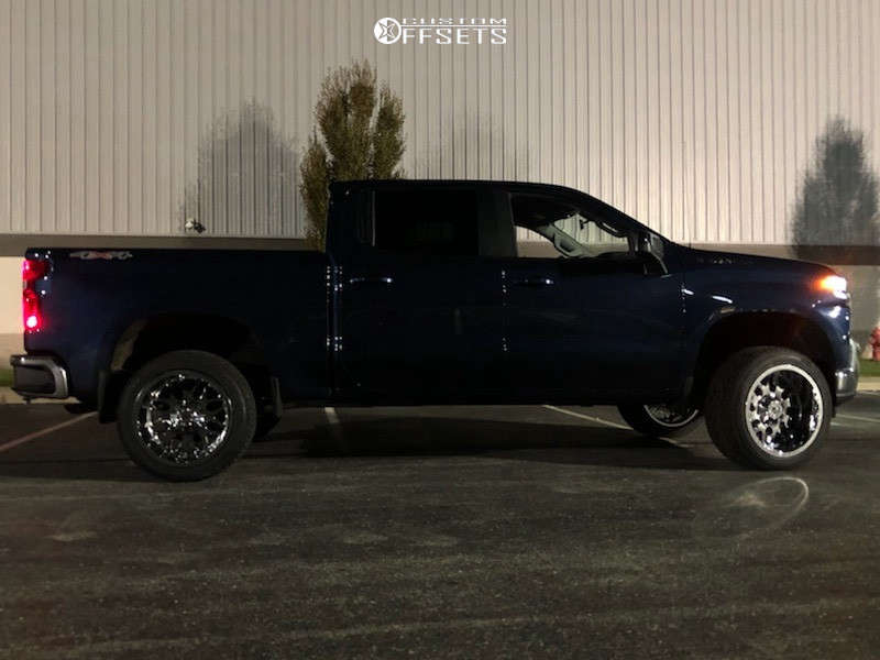 2019 Chevrolet Silverado 1500 with 22x12 -44 RBP 73r and 305/45R22 ...