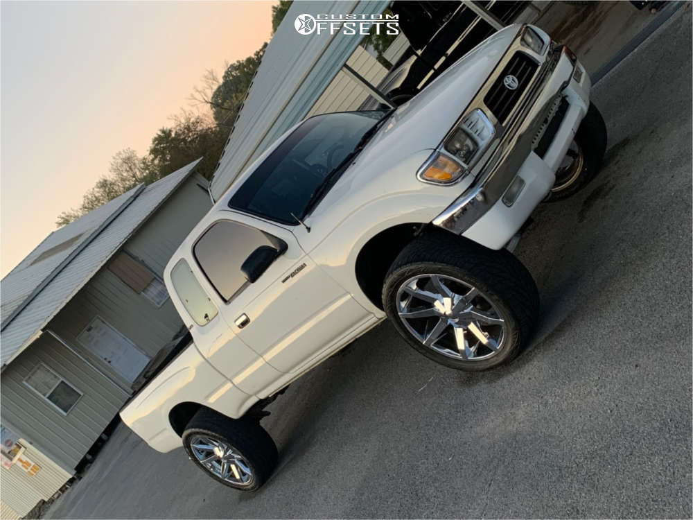 1997 Toyota Tacoma with 22x9.5 15 KMC Slide and 305/40R22 Nitto Nt420v ...