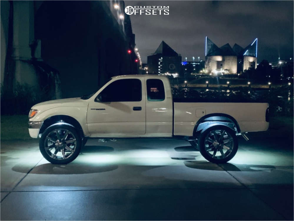 1997 Toyota Tacoma with 22x9.5 15 KMC Slide and 305/40R22 Nitto Nt420v ...