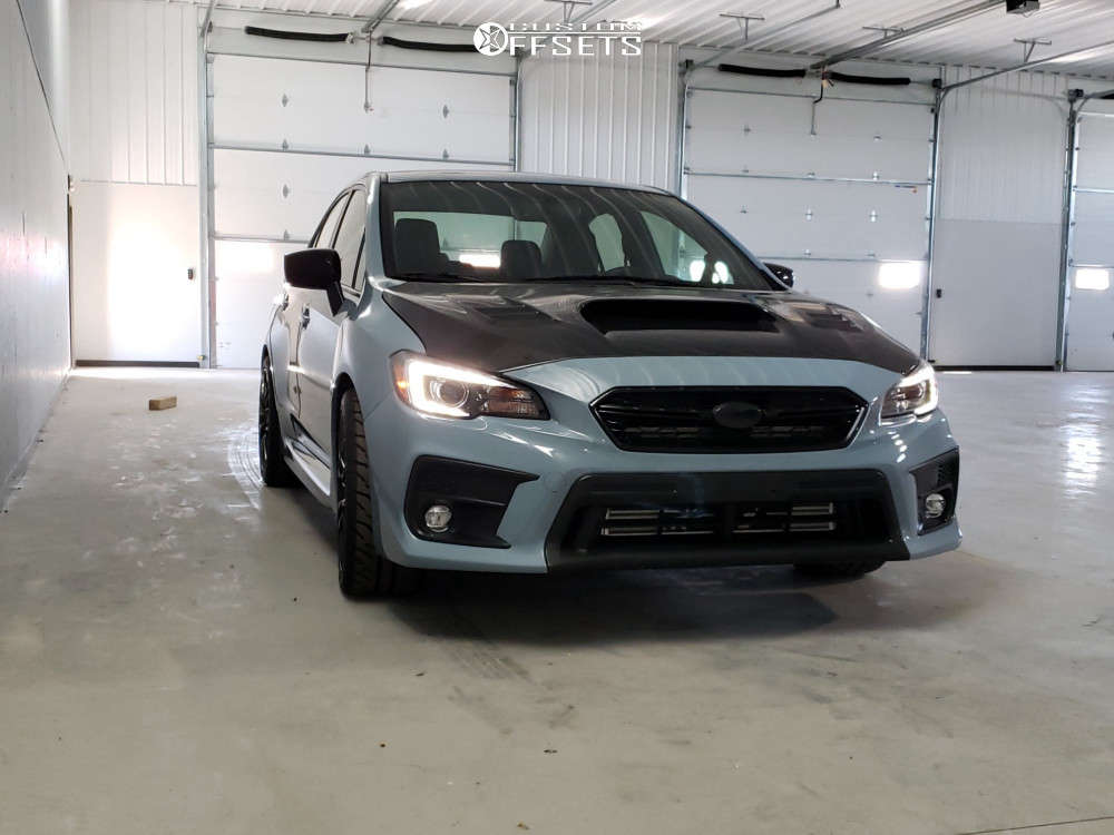 2019 Subaru WRX with 18x8.5 35 WedsSport Sa-20r and 245/40R18 ...